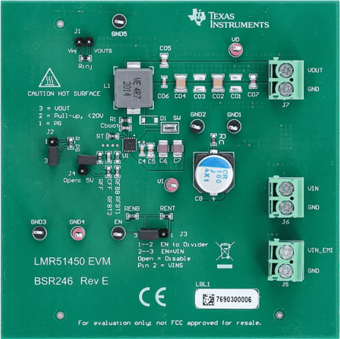 LMR51450EVM Converter Evaluation Module - TI | Mouser