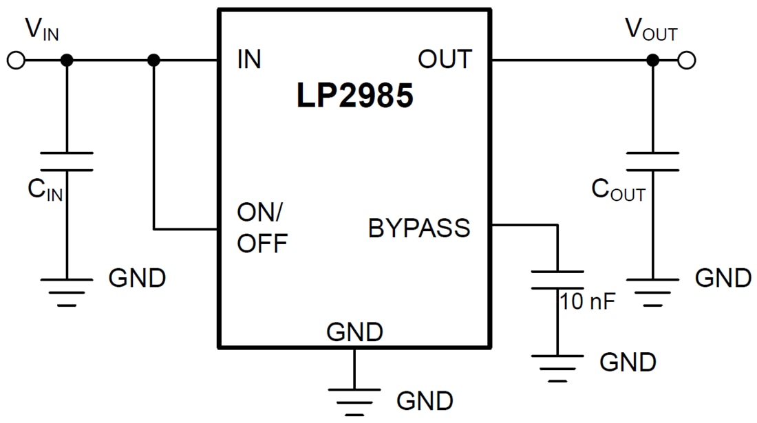 LP2985-N Low-Dropout Voltage Regulators - TI | Mouser