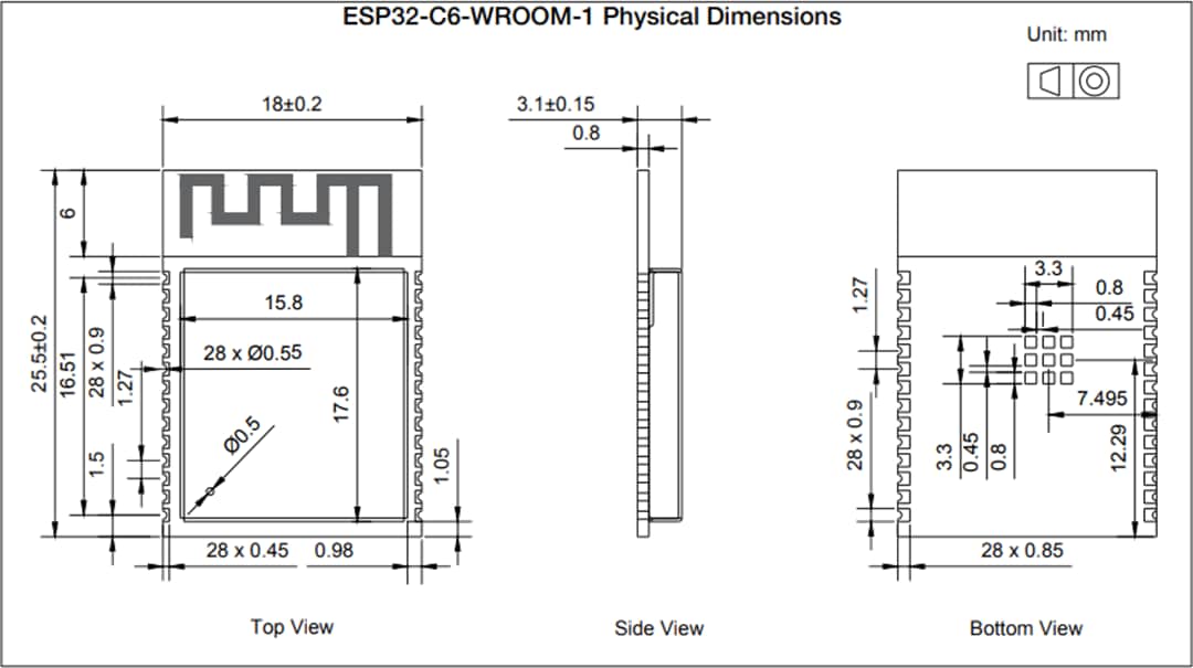 Esp32 C6 Wroom 1 Multiprotocol Modules Espressif Systems Mouser