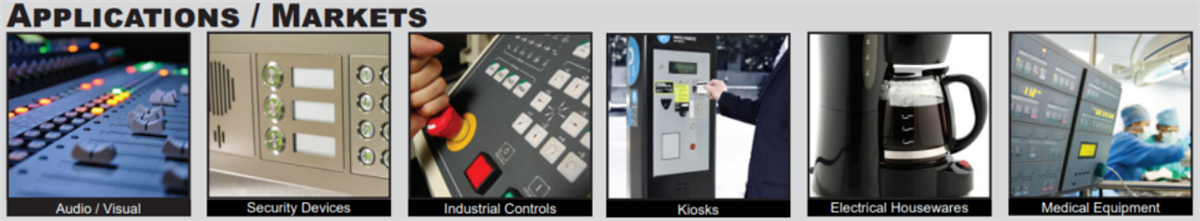 SAV4 Anti-Vandal Switches - E-Switch | Mouser