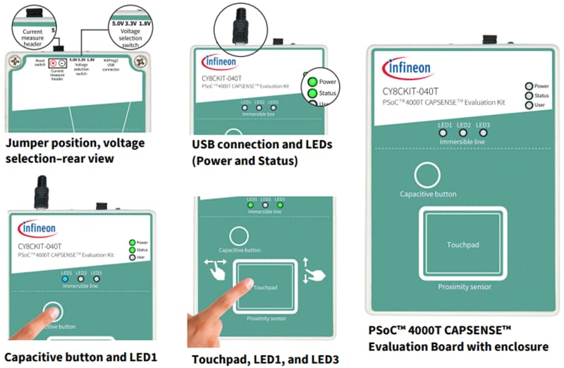 CY8CKIT-040T Evaluation Kit - Infineon Technologies | Mouser