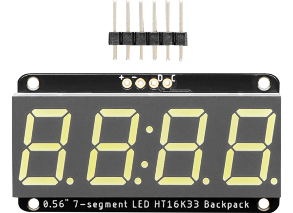 5602 & 5604 4-Digit 7-Segment 0.56" Display - Adafruit | Mouser