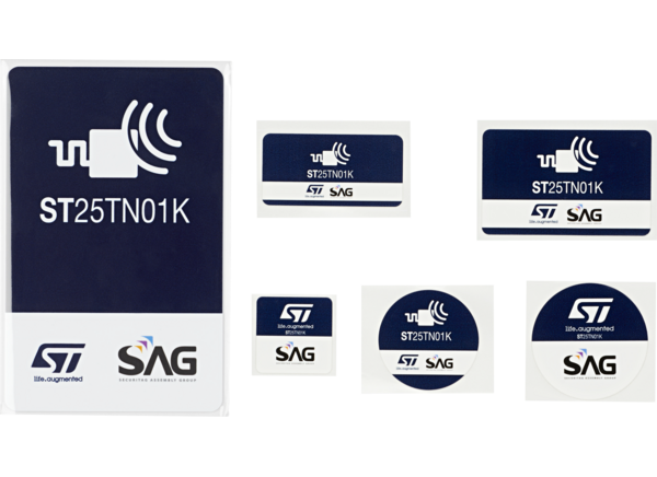 ST25-TAG-BAG-AC NFC Tag Set - STMicro | Mouser