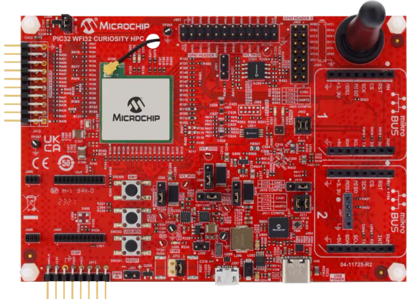 WFI32E02 High Pin Count (HPC) Curiosity Board - Microchip Technology ...