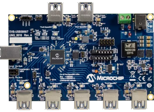 EVB-USB580x SmartHub Evaluation Boards - Microchip Technology | Mouser