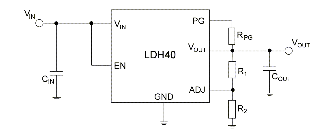 LDH40 200mA Low Dropout LDO - STMicro | Mouser