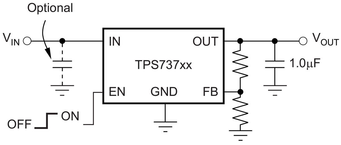 TPS737 Linear LDO Voltage Regulators - TI | Mouser
