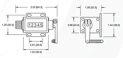 46 Series Mechanical Stroke Counters - Trumeter | Mouser