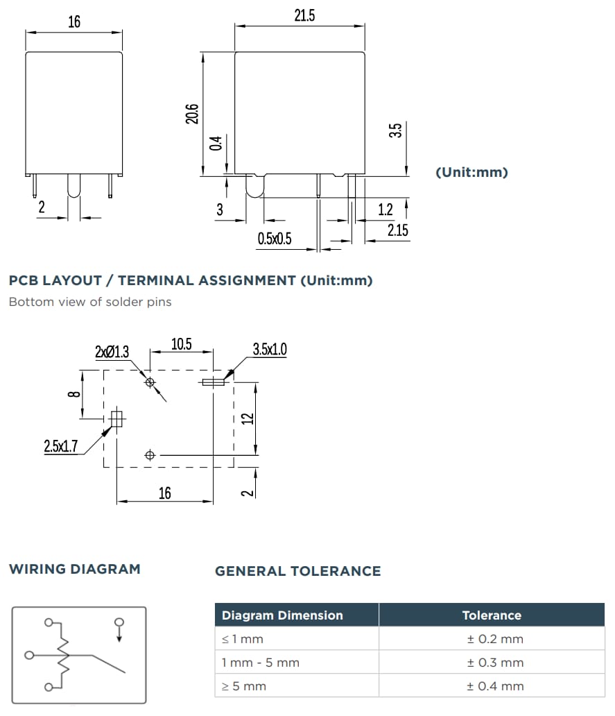 T9F Power PCB Relays - TE | Mouser