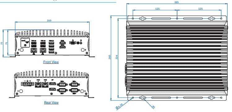AMI240 Rugged Fanless System - iBASE Technology | Mouser