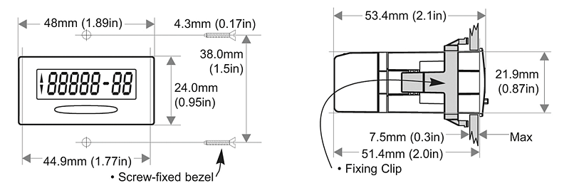 7511 Series Self-Powered LCD Electronic Timers - Trumeter | Mouser