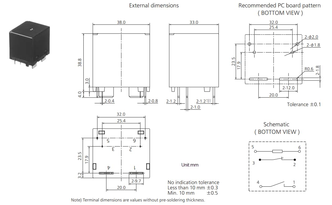 HE-A General Power Relays - Panasonic Industrial Devices | Mouser