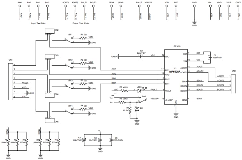 EV6508A Bipolar Stepper Evaluation Board - MPS | Mouser