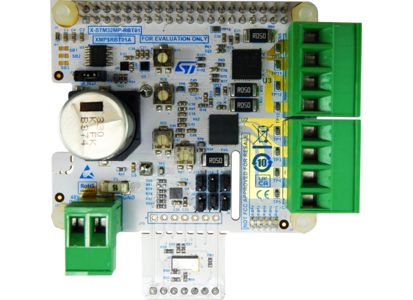 X-STM32MP-RBT01 Robotics Board with STSPIN948 - STMicro | Mouser