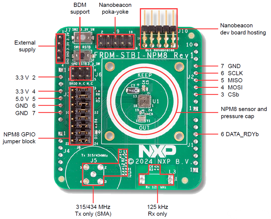 FRDM-STBI-NPM8 Sensor Evaluation Board - NXP Semiconductors | Mouser