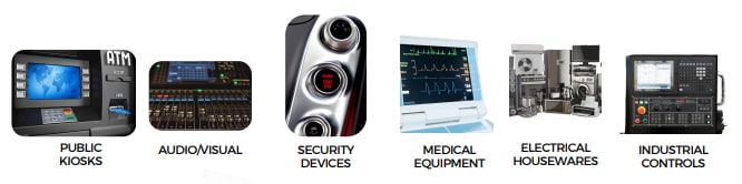 PVHC7 Series Anti-Vandal Switches - E-Switch | Mouser