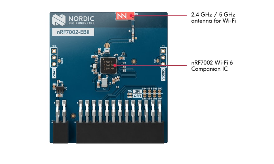 nRF7002 Expansion Board II - Nordic | Mouser