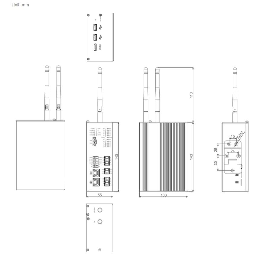 ED-IPC3630 Raspberry Pi CM5 Industrial Box PCs - EDATEC | Mouser