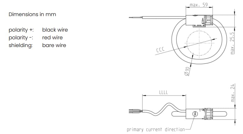 Flexible Rogowski Coil FLRC Current Sensors - Pulse Egston | Mouser