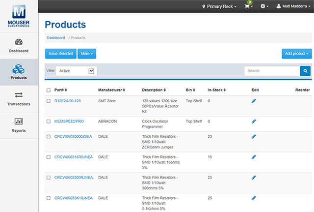 Inventory Management by Mouser