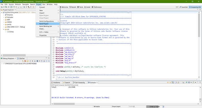 AI on the Edge: SiLabs EFM32 Giant Gecko S1 GG11 Kit | Mouser