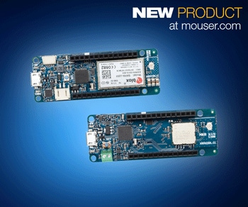 Arduino MKR WAN 1300 and MKR GSM 1400, Now at Mouser Electronics, Offer Low-Power Connectivity ...